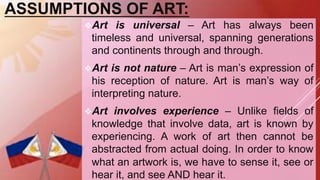 Lesson 1 What is art appreciation?: Introduction and Assumptions | PDF