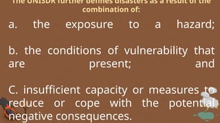 LESSON 1 What is Disaster and Disaster Risk.pptx