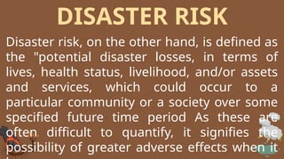 LESSON 1 What is Disaster and Disaster Risk.pptx