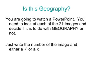 Lesson 1 What Is Geography | PPT