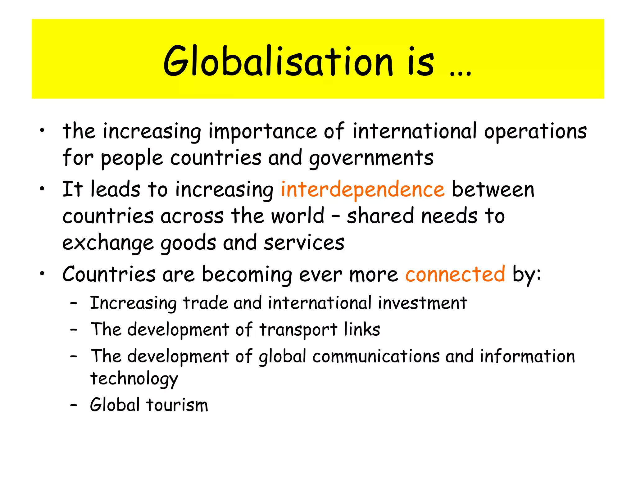 Lesson 1 What Is Globalisation | PPT | Telecommunications Industry ...