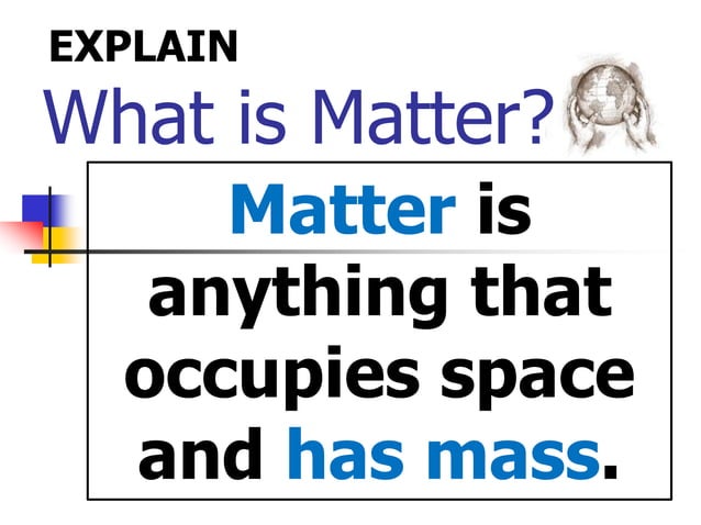GRADE 8 LESSON WHAT IS MATTER/ DIFERENCE BETWEEN MATTER AND NON MATTER ...