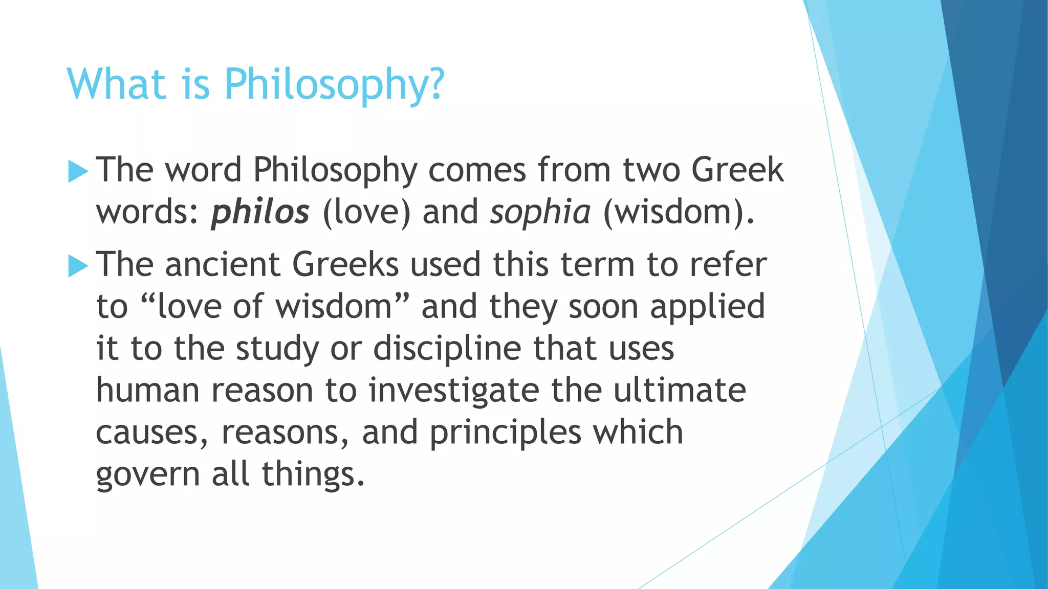 Lesson 1 what is philosophy | PPTX