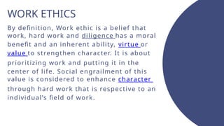 lesson 1 work immersion and work ethics discussion | PPTX