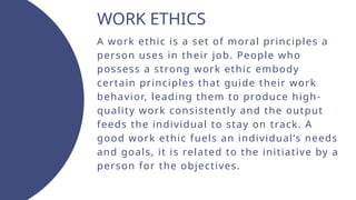 lesson 1 work immersion and work ethics discussion | PPTX