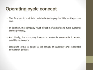 Lesson 1 working capital | PPTX | Stocks and Bonds | Personal Investing