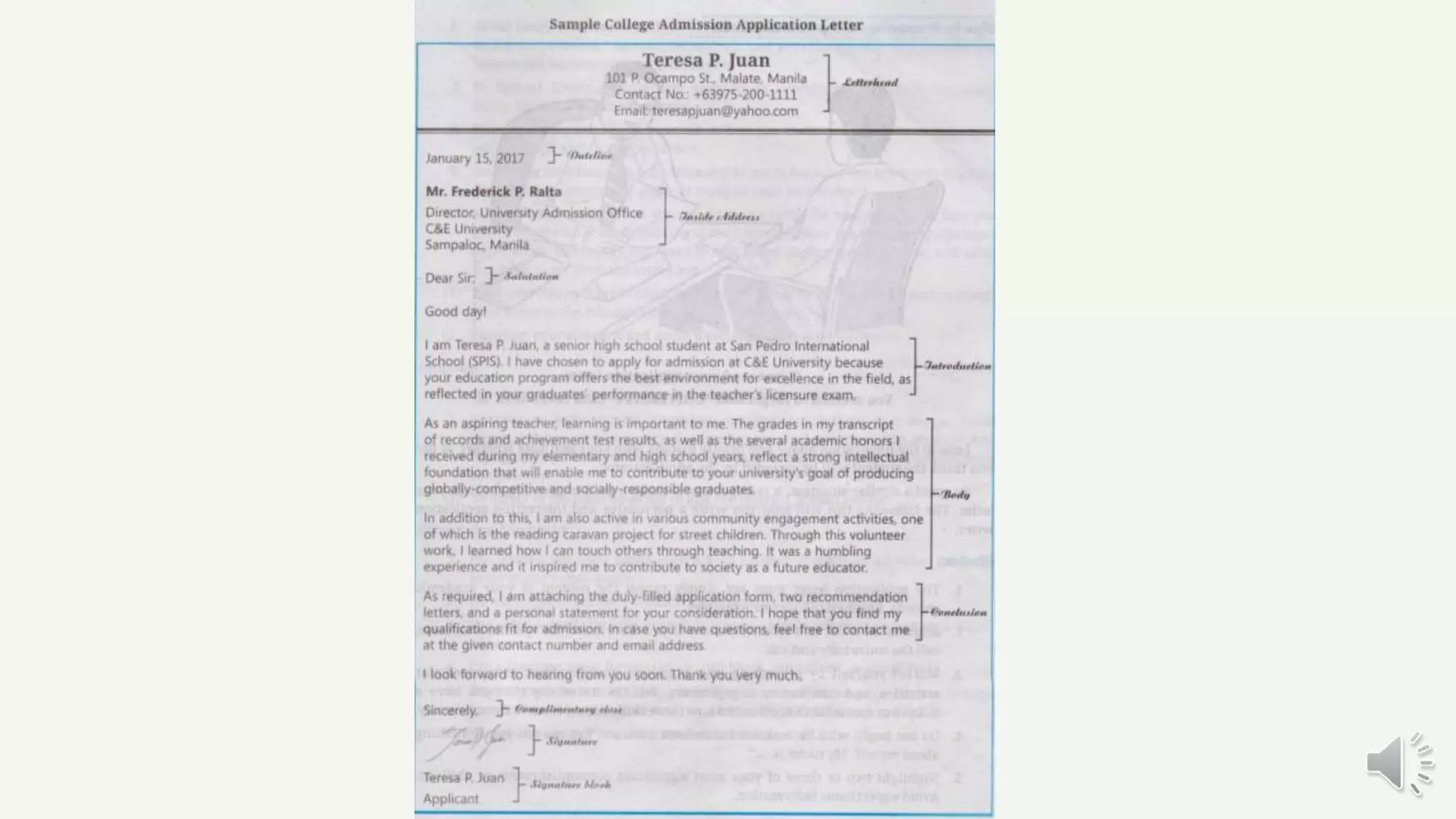 Writing Application Letters | PPTX