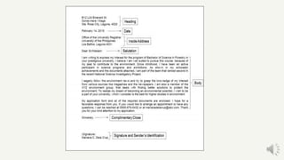Writing Application Letters | PPTX