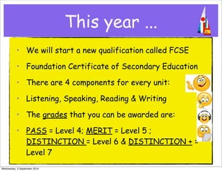 Lesson 1 year 8 - FCSE INTRO - FAMILY | PPT