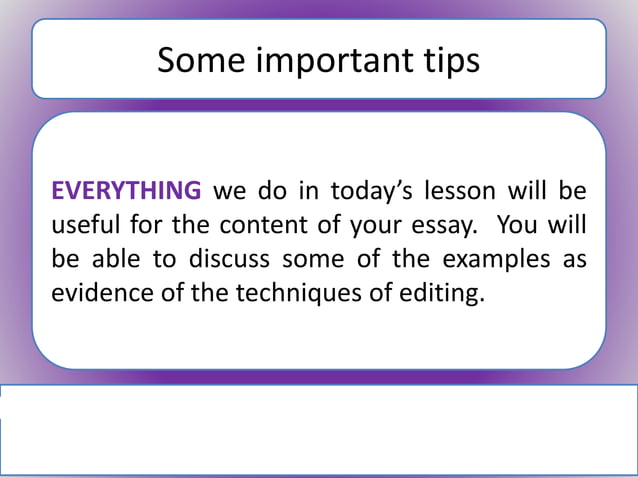 Lesson 2 - Editing | PPT