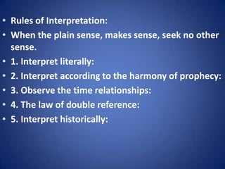 Revelation Part 2 - The Eschatology Debates | PPTX