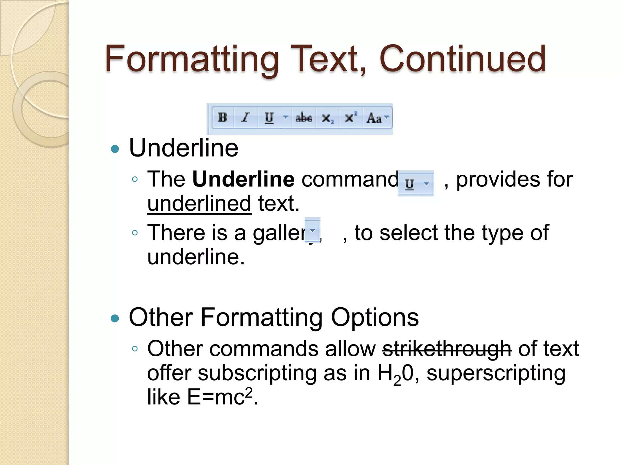 Microsoft Office Word 2007 - Lesson 2 | PPTX