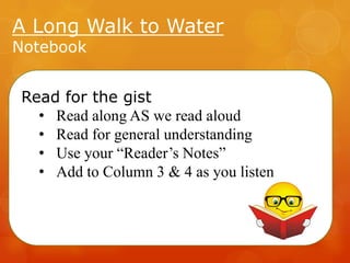 A Long Walk to Water - Lssn2 | PPTX