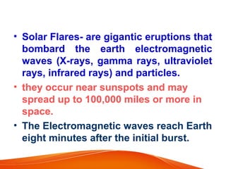 Features of the Sun. | PPT