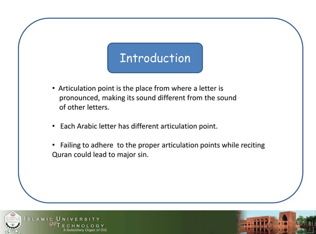 Articulation points of Arabic alphabet | PPTX | Dental Health ...