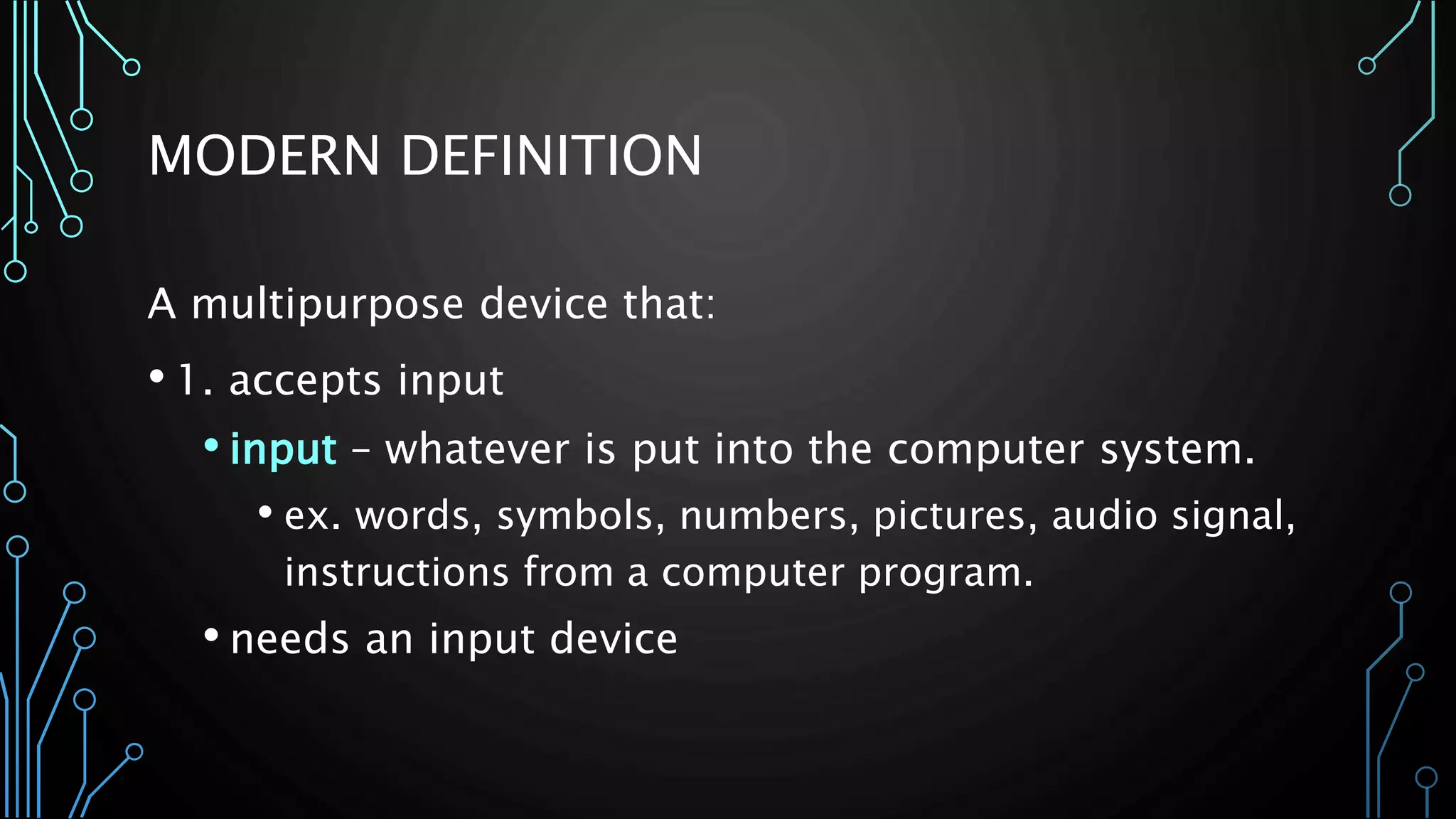 Lesson 2.0 definition, importance, and advantages of computers | PPTX