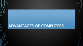 Lesson 2.0 definition, importance, and advantages of computers | PPTX