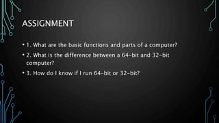 Lesson 2.0 definition, importance, and advantages of computers | PPTX