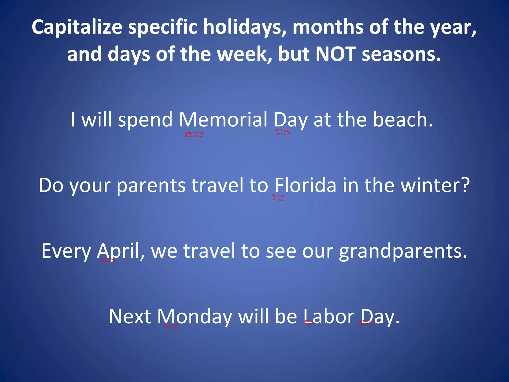 Lesson 2.1 capitalization rules | PPT