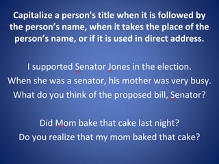 Lesson 2.1 capitalization rules | PPT