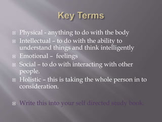 Healthy Living | PPT