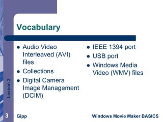 Lesson 2 Importing media | PPT