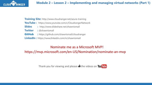 Exam 70-533 Module 2 -Lesson 2 (Part 1) Implementing and managing ... Exam 70-533 Module 2 -Lesson 2 (Part 1) Implementing and managing ...