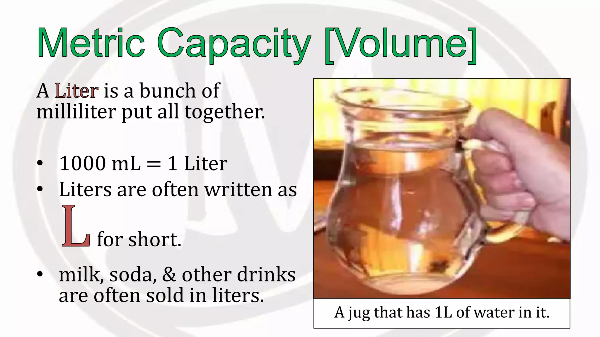 Lesson 2.3 measuring capacity | PPTX