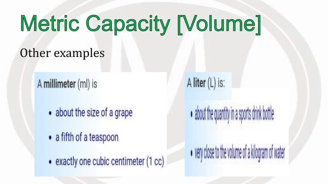 Lesson 2.3 measuring capacity | PPT