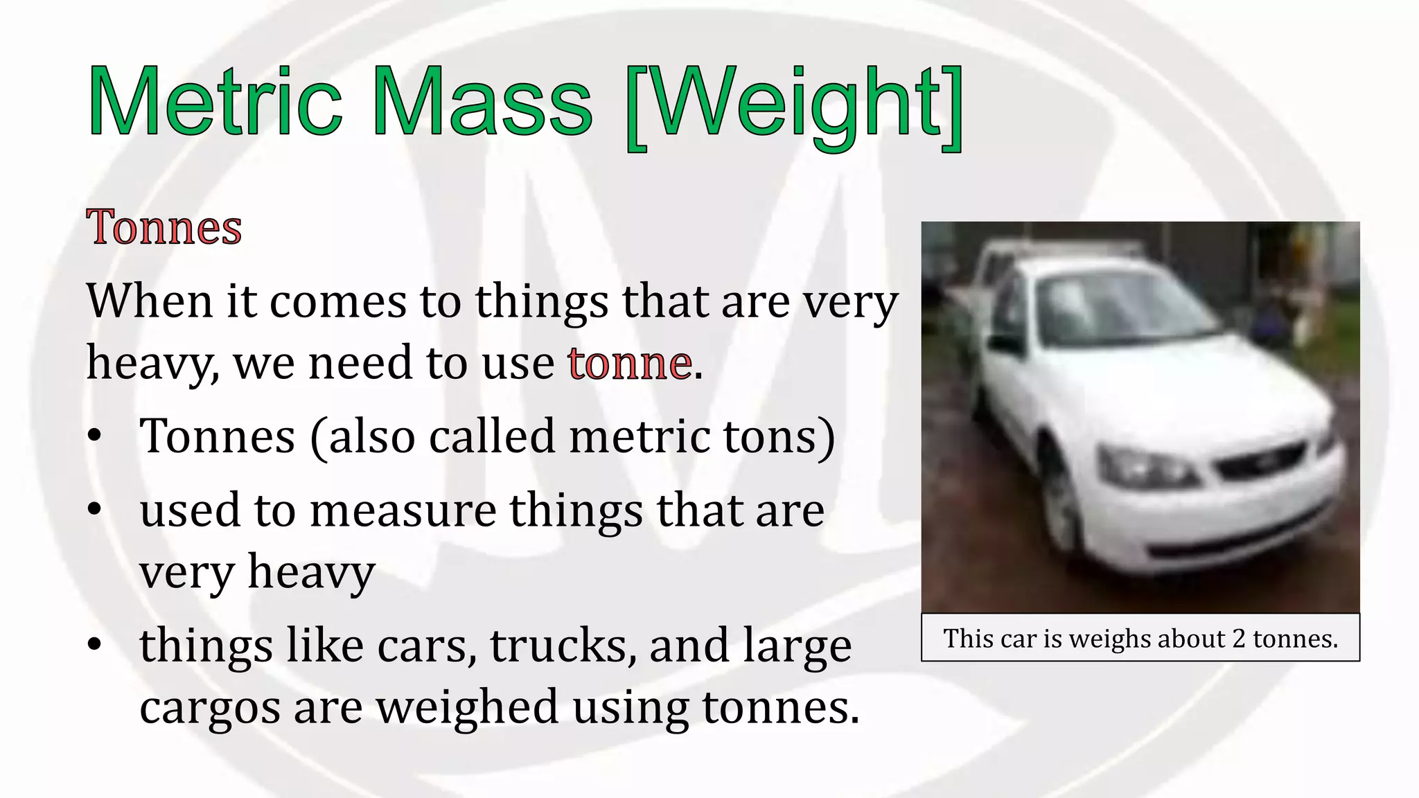 Lesson 2.4 measuring mass | PPTX