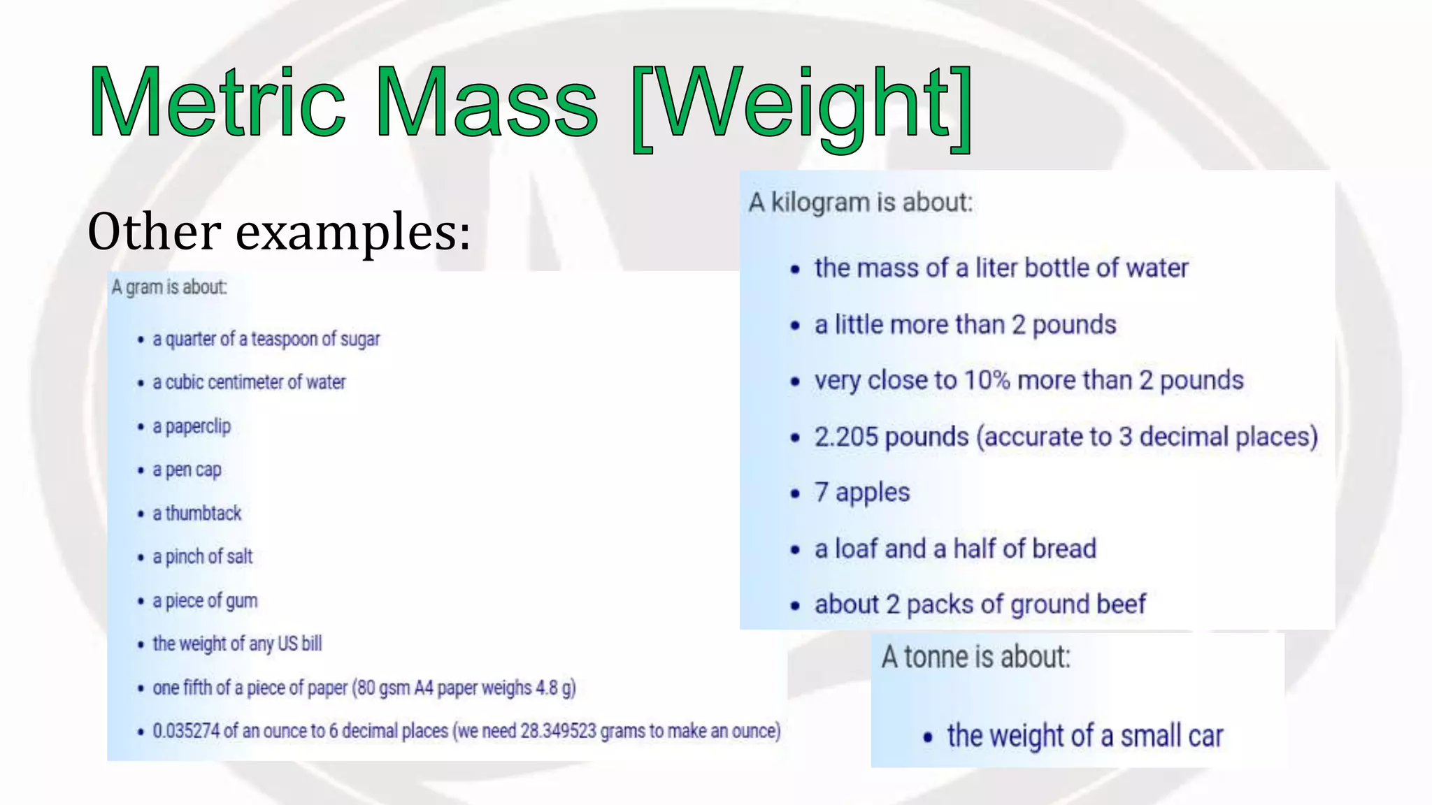 Lesson 2.4 measuring mass | PPTX