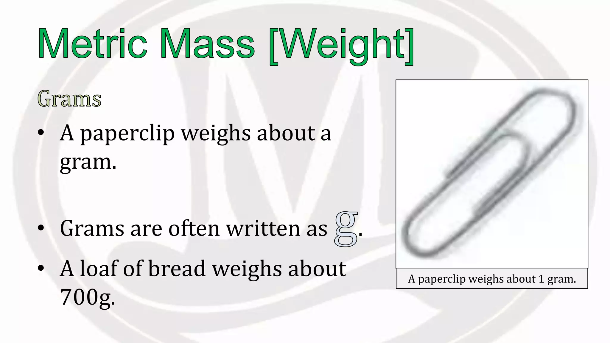 Lesson 2.4 measuring mass | PPTX