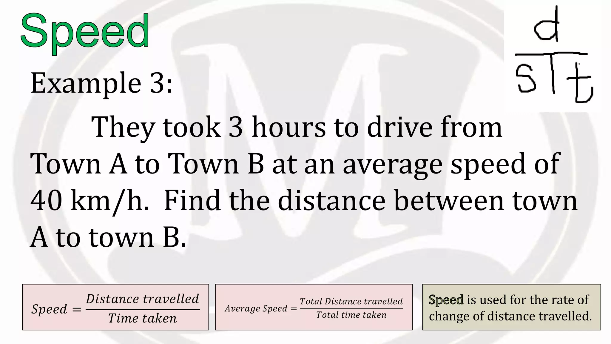 Lesson 2.10 ratio, rate and speed | PPTX