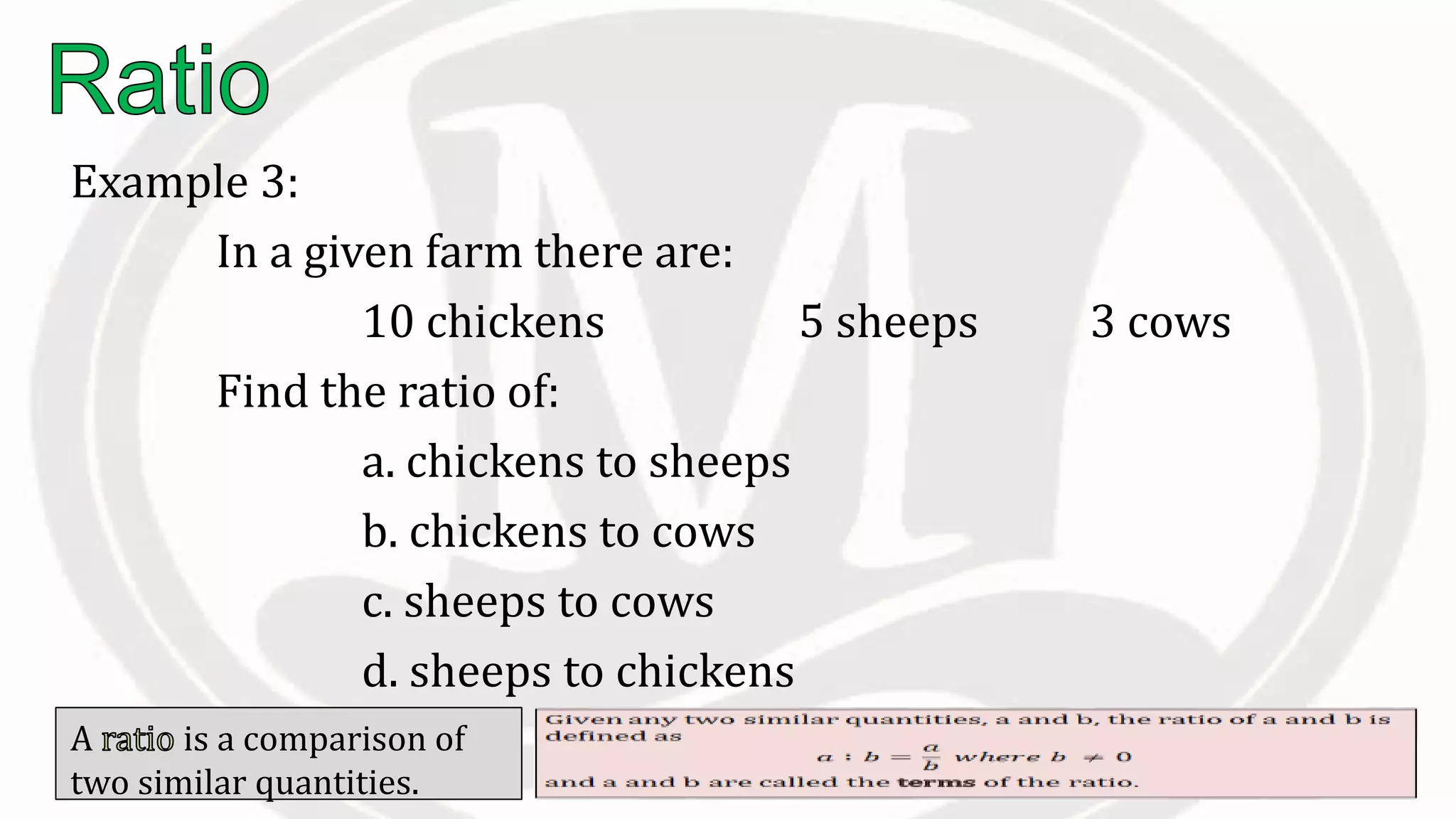 Lesson 2.10 ratio, rate and speed | PPTX