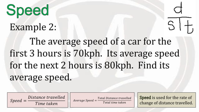 Lesson 2.10 ratio, rate and speed | PPTX | Physics | Science