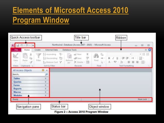 Understanding Microsoft Access | PPTX | Operating Systems | Computer Software and Applications