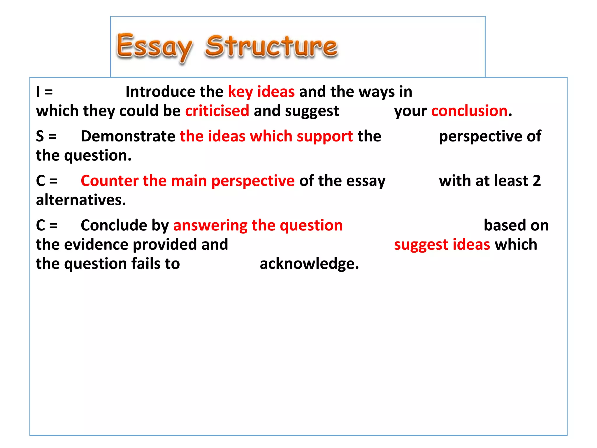 Lesson 2 How to write an essay (X-ray Method) | PPT