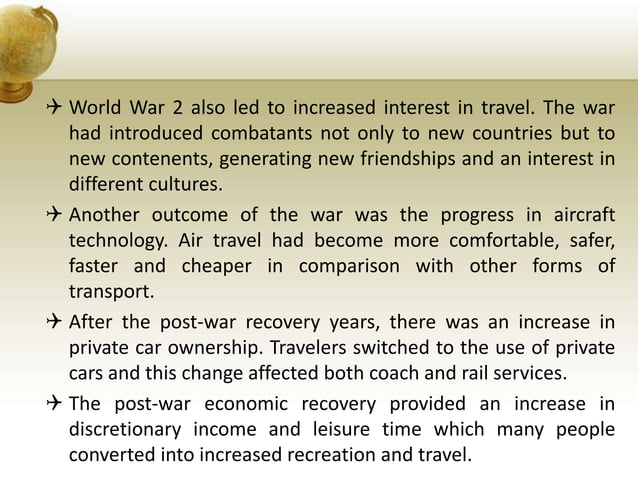 The History of Tourism | PPTX