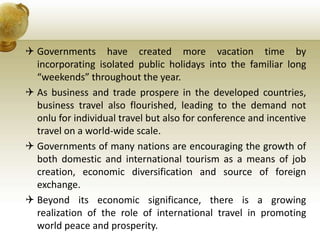 The History of Tourism | PPTX