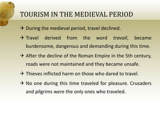 The History of Tourism | PPTX