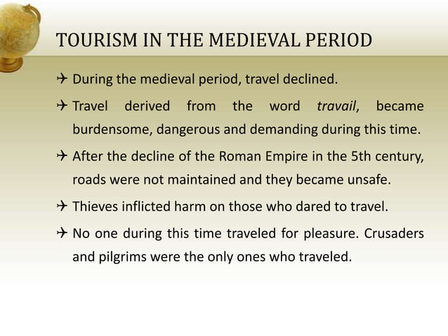 The History of Tourism | PPTX