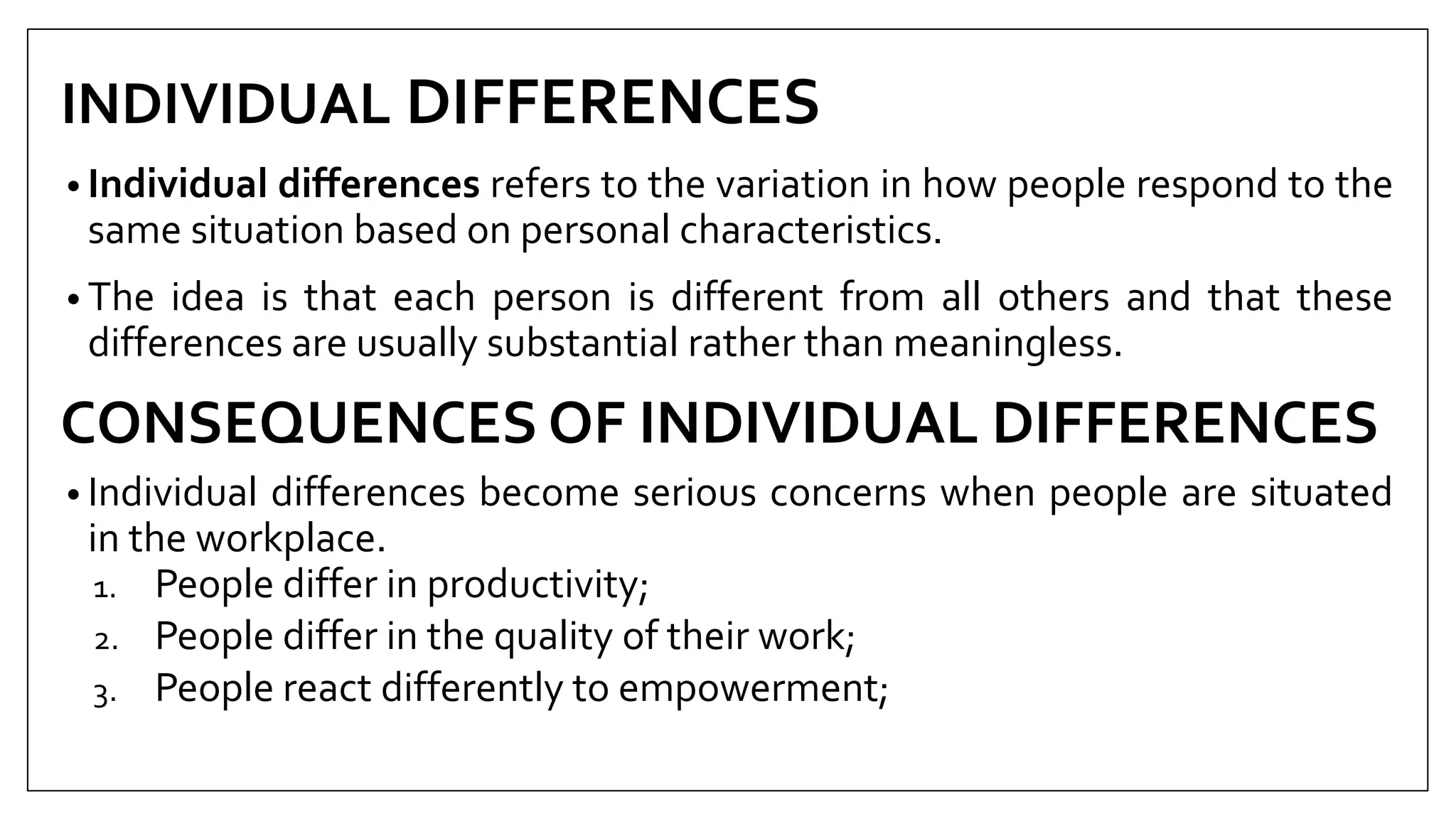INDIVIDUAL DIFFERENCES, MENTAL ABILITY AND PERSONALITY | PPTX