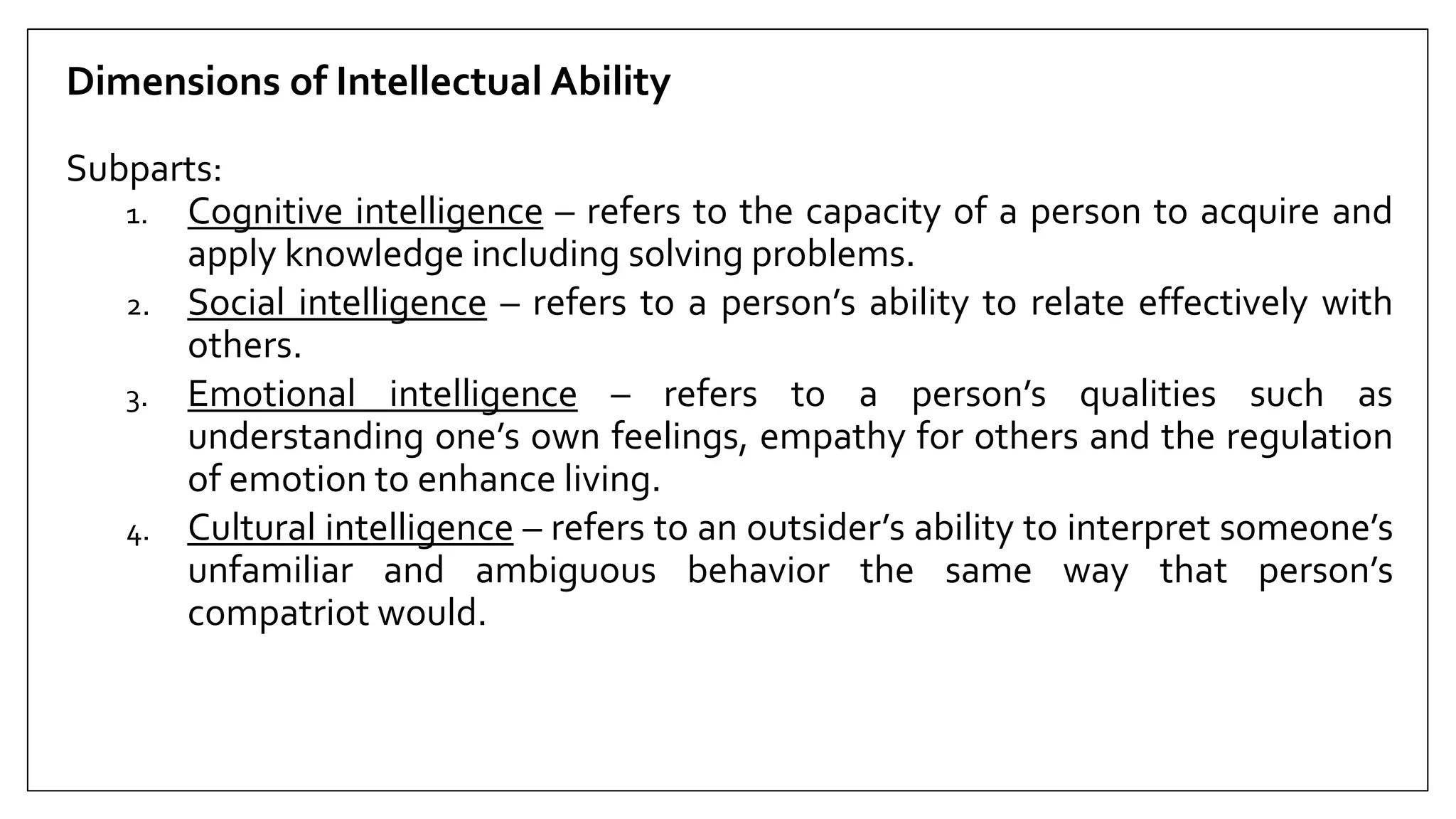 INDIVIDUAL DIFFERENCES, MENTAL ABILITY AND PERSONALITY | PPTX