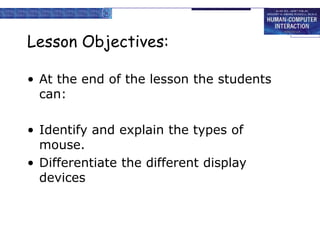 Chapter 2 -Lesson 2 - Types of mouse | PPT