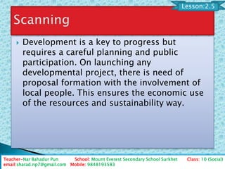 Lesson 2.5 (ten social) Formulation of Development Proposal at Local ...