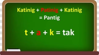 Lesson 2. Pagpapantig at Pagbuo ng Salita | PPTX