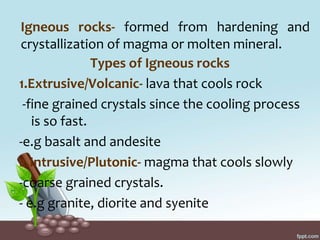 Lesson 2.0 rock | PPTX