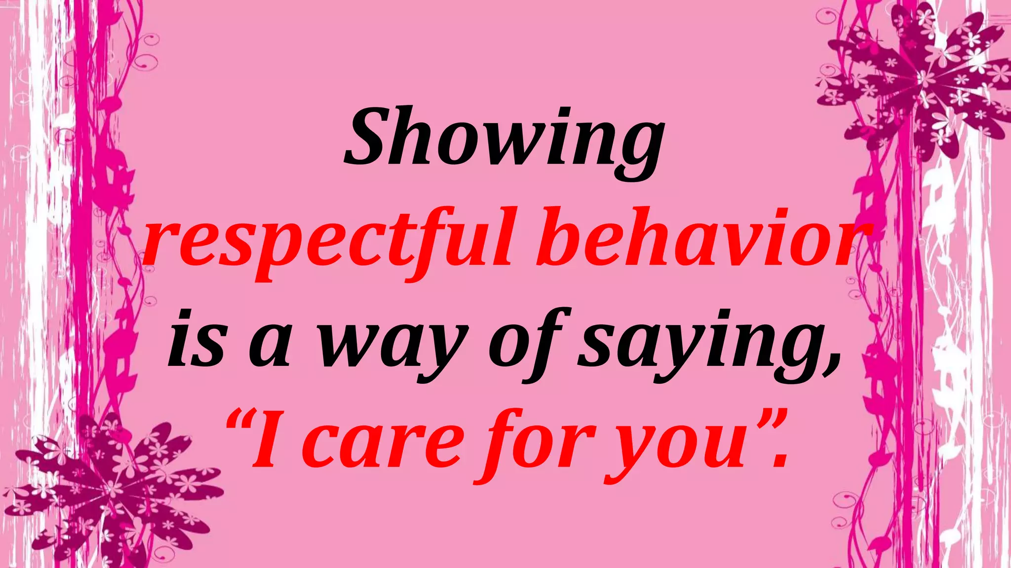 Respect for Others | PPTX