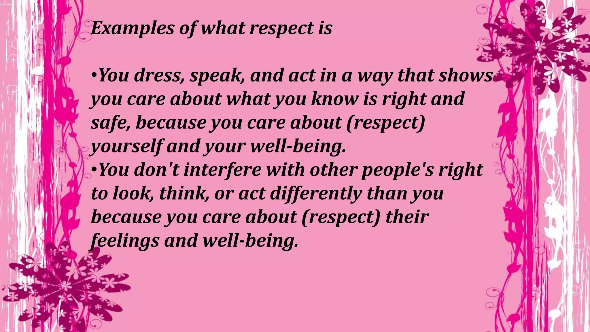 Respect for Others | PPTX
