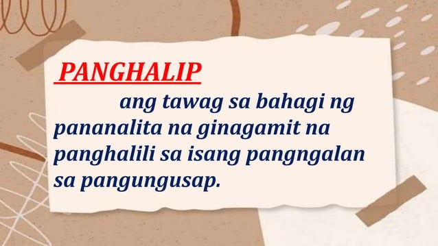 Panghalip Pamatlig | PPTX